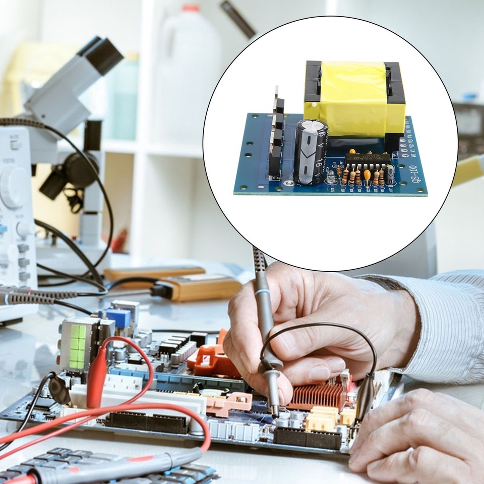 2X(DC 12V TO AC 220V 380V 500W 1000W Inverter Boost Board Transformer ...