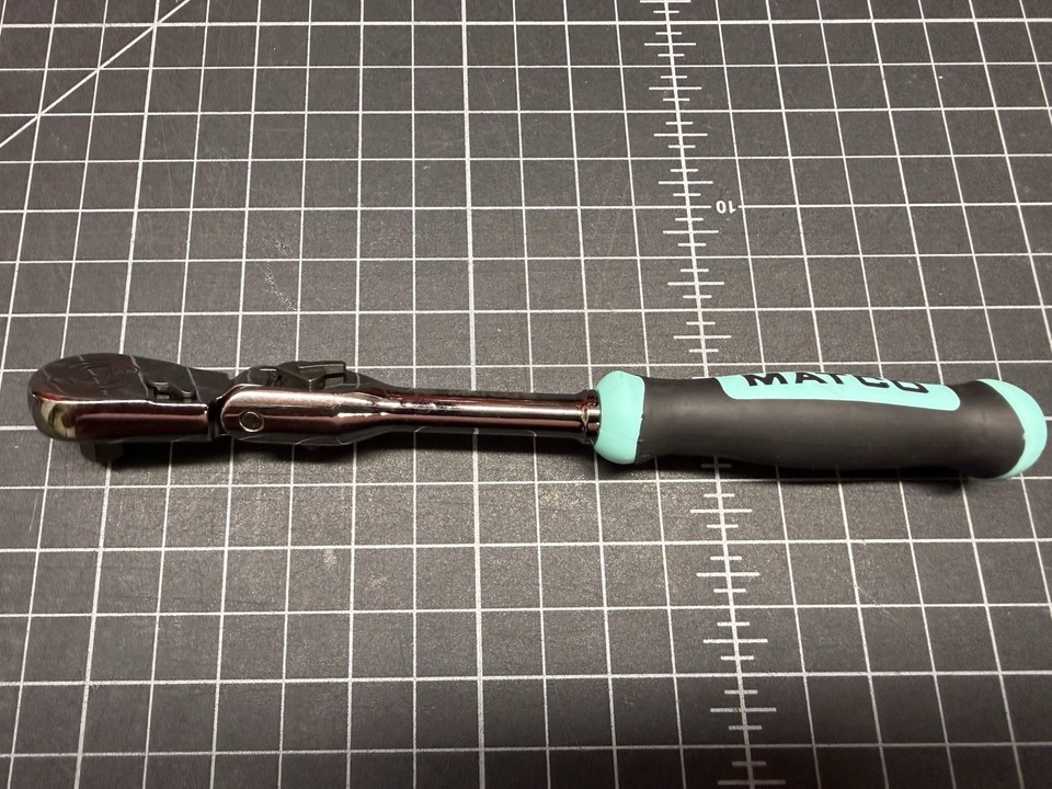 Matco Tools 1/4" Dr. 7-3/4" Black Nickel Locking Flex Head Teal ...
