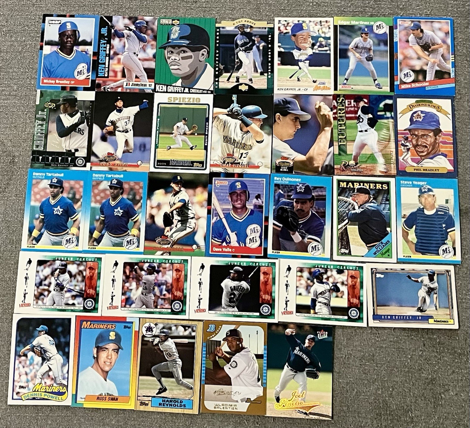 Lot Of 63 Seattle Mariners Baseball Cards 1982-2005 Rookies Base ...