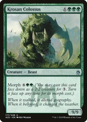 MTG Magic the Gathering Krosan Colossus (177/267) Masters 25 LP | eBay