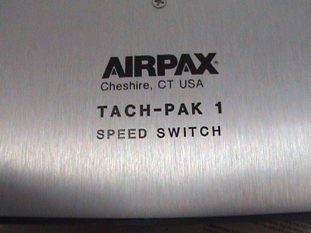 AIRPAX Tach-pak 1 Digital Process Speed Switch 120 VAC / 24 VDC PN ...