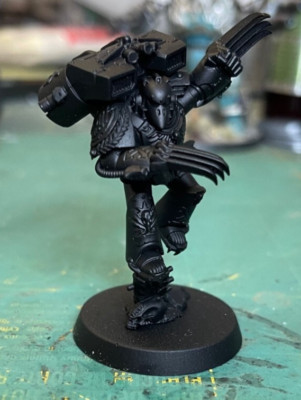 Warhammer 40K Space Marine Raven Guard plastic jump pack MKVI champion ...