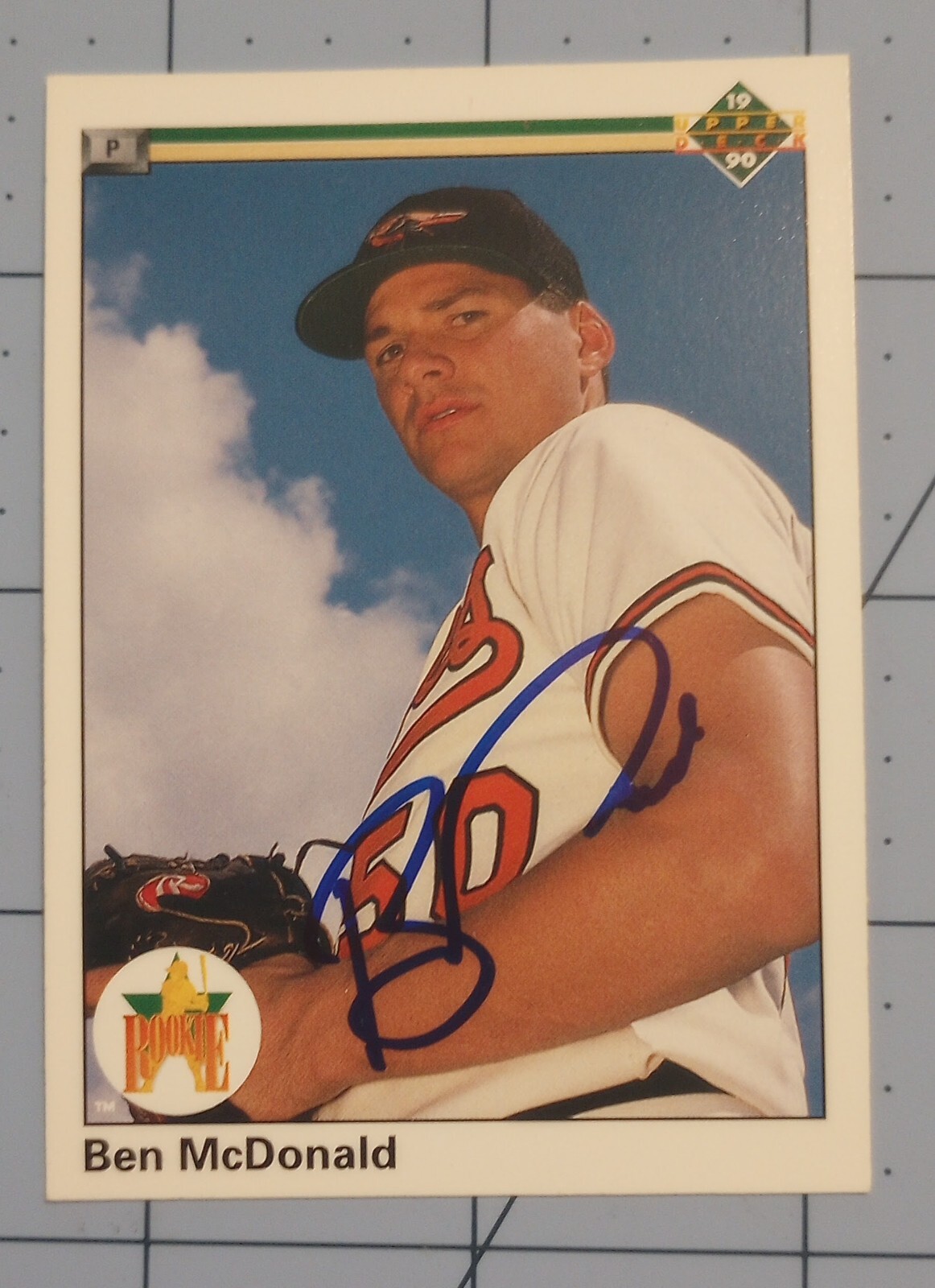 1990 Upper Deck #54 Ben McDonald (Baltimore Orioles) autographed ...