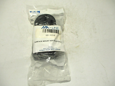 NEW EATON/COOPER 112 SURFACE MOUNT RANGE OUTLET-RECEPTACLE BLACK 50A ...