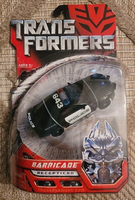 BARRICADE Saleen 281 Mustang Police Car Transformers 2006 Movie Figure ...
