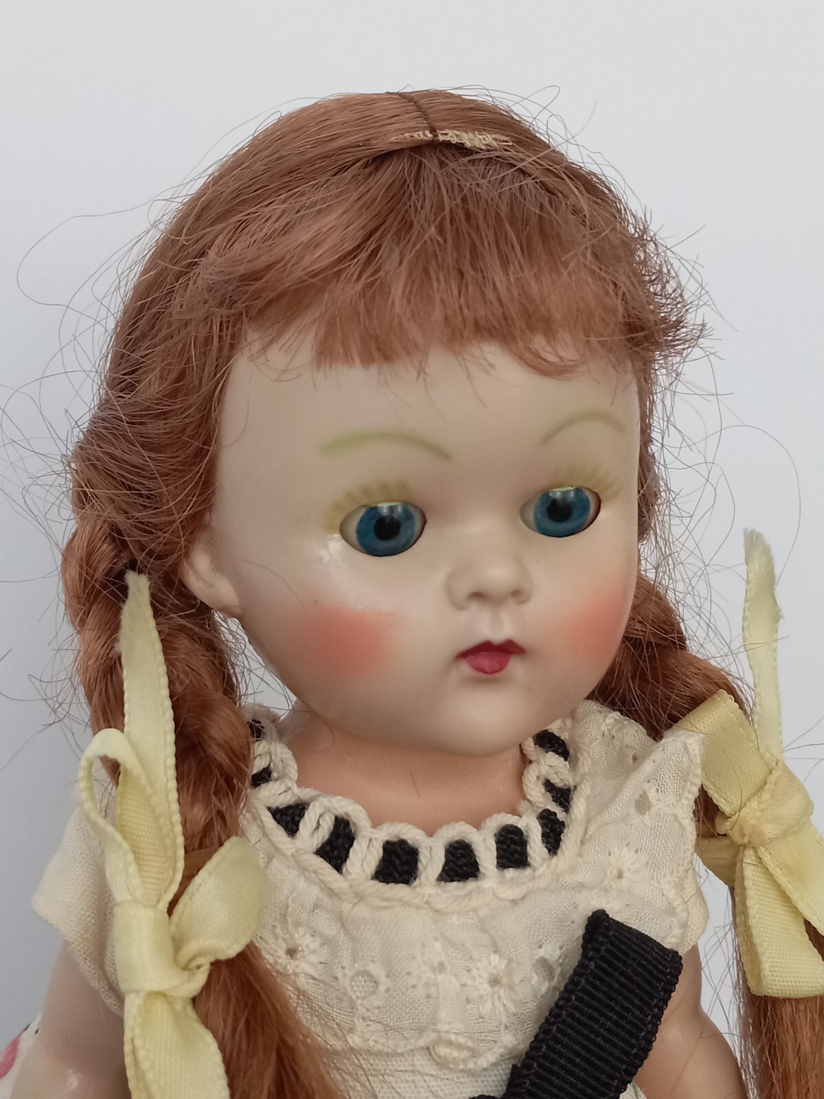 Pretty 1950's Ginny Doll Redhead Pigtails Strung Linda Kindergarten ...