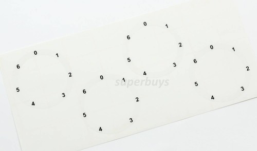 4 Circle Adhesive Dial Knob Switch Control Stove Oven Sticker Label Top ...