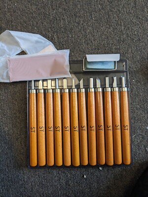 Wood Carving Tools 15pc Wood Carving Kit, Large 6 1/2" Wood Handles. | eBay