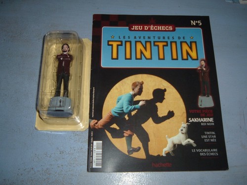 FIGURINE EN RESINE + FASCICULE SAKHARINE N° 5 - COLLECTION TINTIN ...