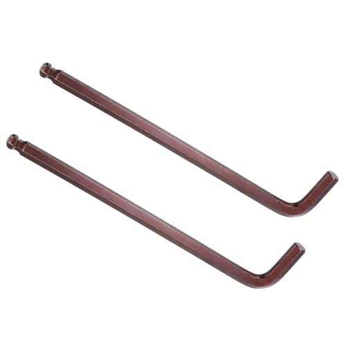 L-Handle Ball End Hex Key Wrench 10mm Metric 233mm Length S2 Steel L ...
