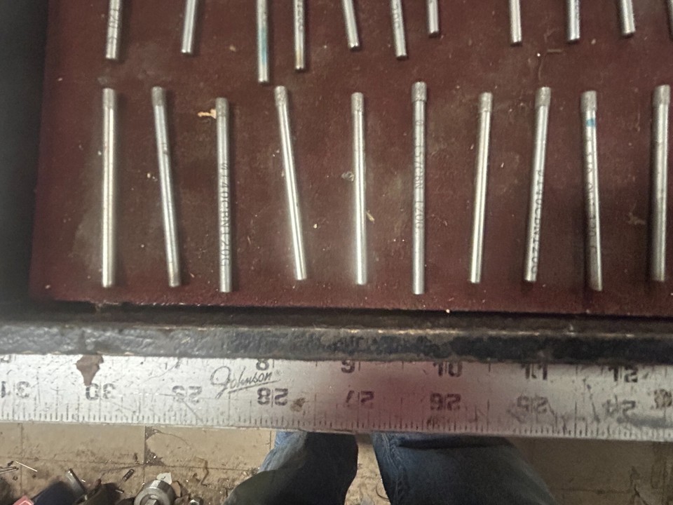 MACHINIST Stg TOOLS 32 Pc Shank Mounted Arbor CBN Wheel ID Jig Grinding ...