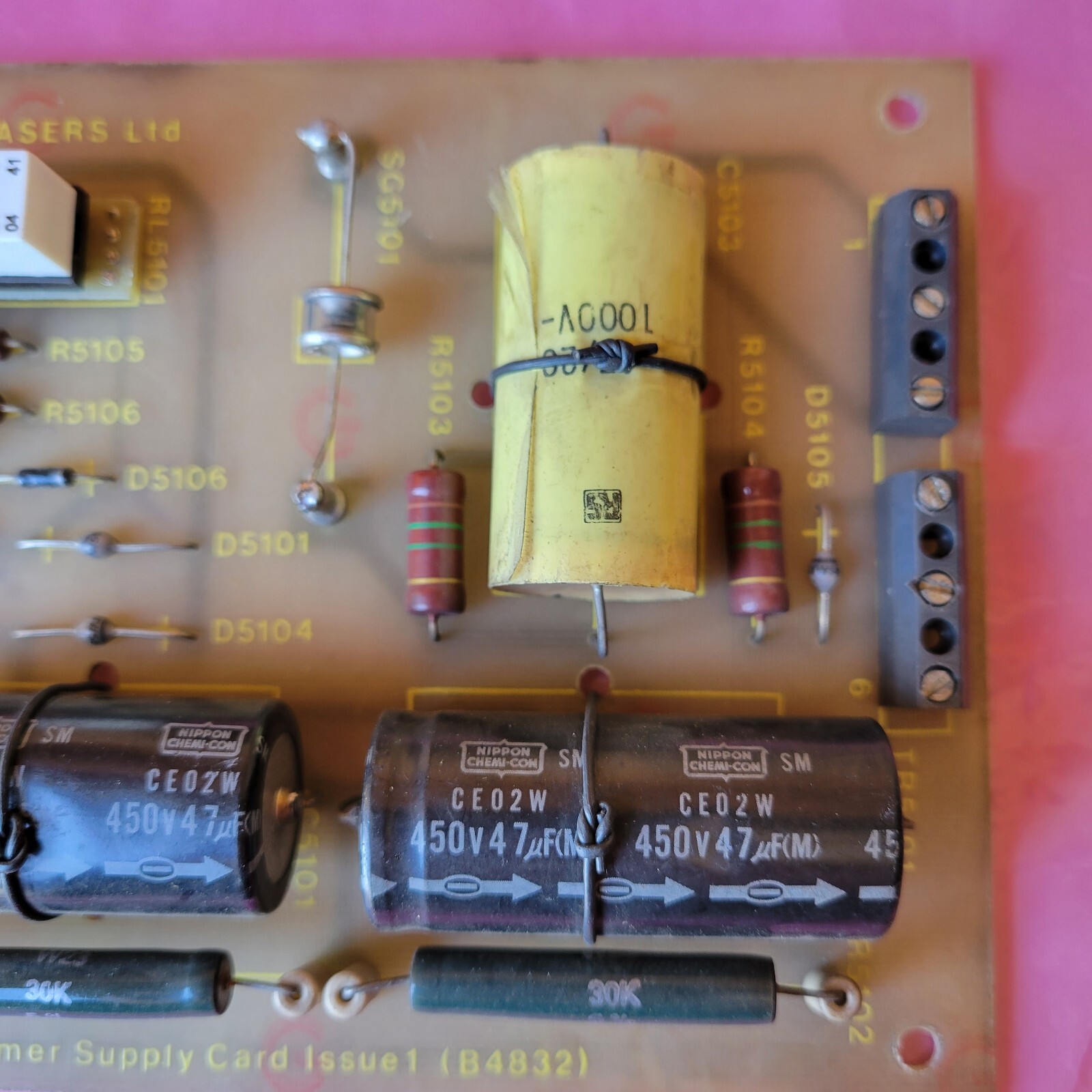 JK LASERS Ltd. MS150/330 SIMMER SUPPLY CARD ISSUE 1 (B4832) | eBay