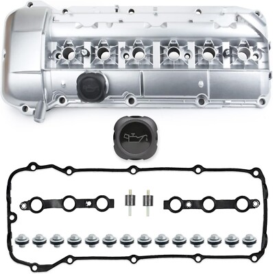 MITZONE Upgrade Aluminum Valve Cover kit Compatible with 2002-2006 BMW ...