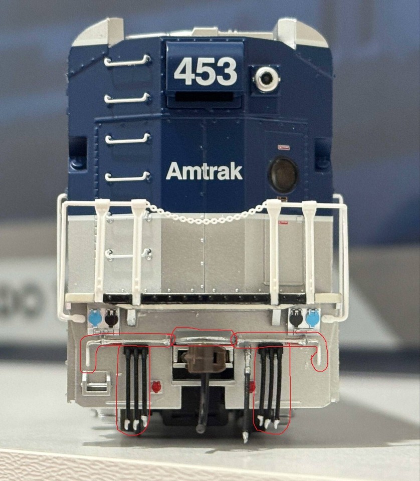HO Scale Athearn F59PHI Detail Upgrade Kit - Rear MU Hoses & Coupler ...