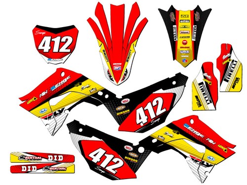 2002-2012 fits POLISPORT RESTYLE CR 125 R RICOCHET Yellow Senge ...