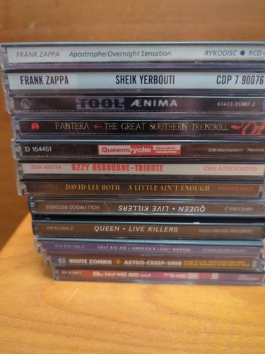 CD Lot (11) Rock Classic Rock Hard Rock Zappa Pearl Jam Queen Tool ...