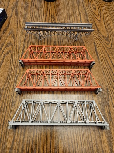 3 N Scale Truss Bridges and passenger Bridge - Single Track | eBay