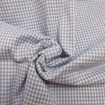 Blue White Checker Thin Cotton Fabric Two Yards 44" Wide Sewing ...