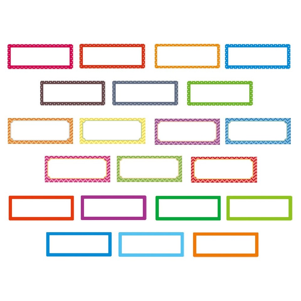 24 Pcs Magnetic Labels for Classroom Whiteboard Small Nameplates | eBay ...
