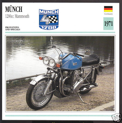 1971 Munch 1200cc Mammouth (1177cc) German Bike Motorcycle Photo Spec ...