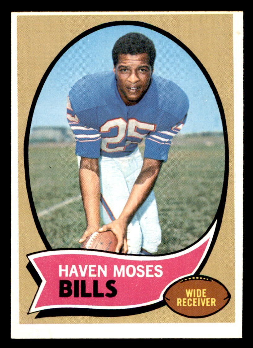 1970 Topps Football #165 Haven Moses EX *d3 | eBay
