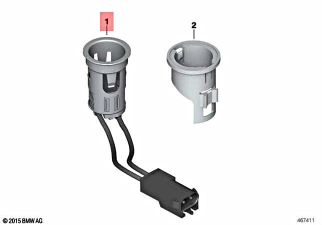 Genuine BMW F25 F26 F45 F46 SAC SUV Cigarette Lighter Socket OEM ...