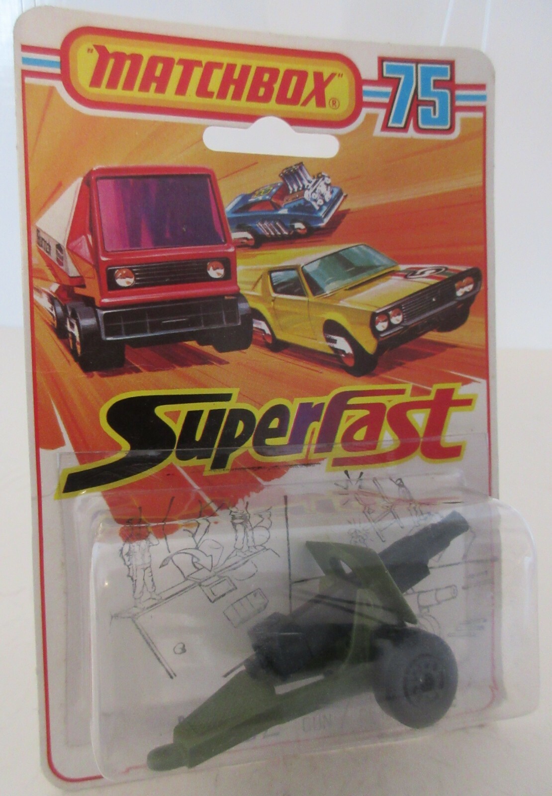 Matchbox Toys 1-75 Series Superfast Army Field Gun in Bubble Pack | eBay