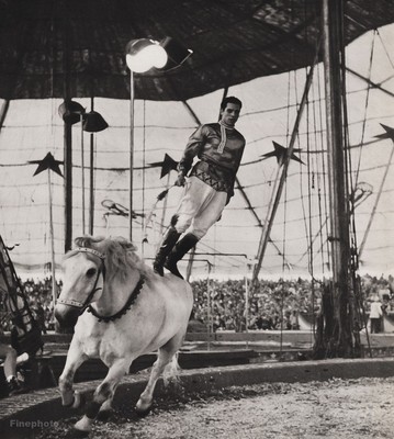 1940s Vintage CIRCUS Horse Bareback Stunt Rider Equestrian Ringling ...