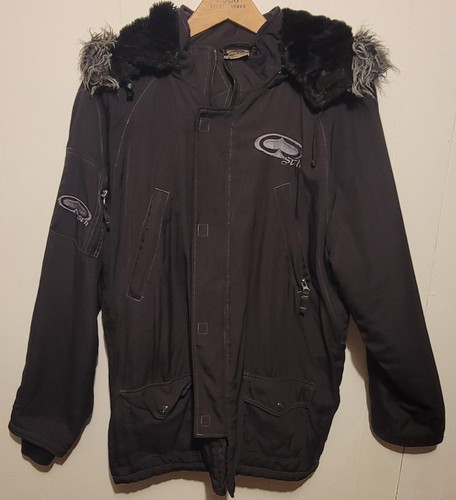 SRH Vintage Skater Winter Zip Up Jacket With Removable Hood Size Medium ...