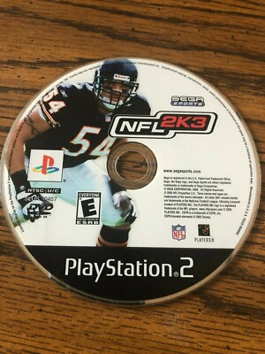 NFL 2K3 (Sony PlayStation 2, PS2, 2002) Game Disc Only 10086630237| eBay