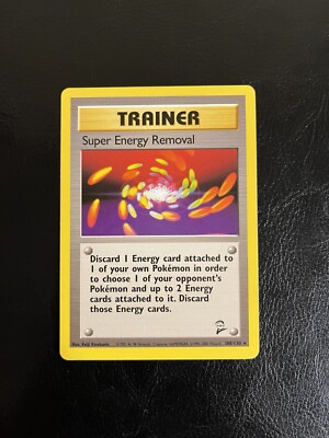 Super Energy Removal Base Set 2 108/130 - NM - Unlimited Rare Pokémon ...