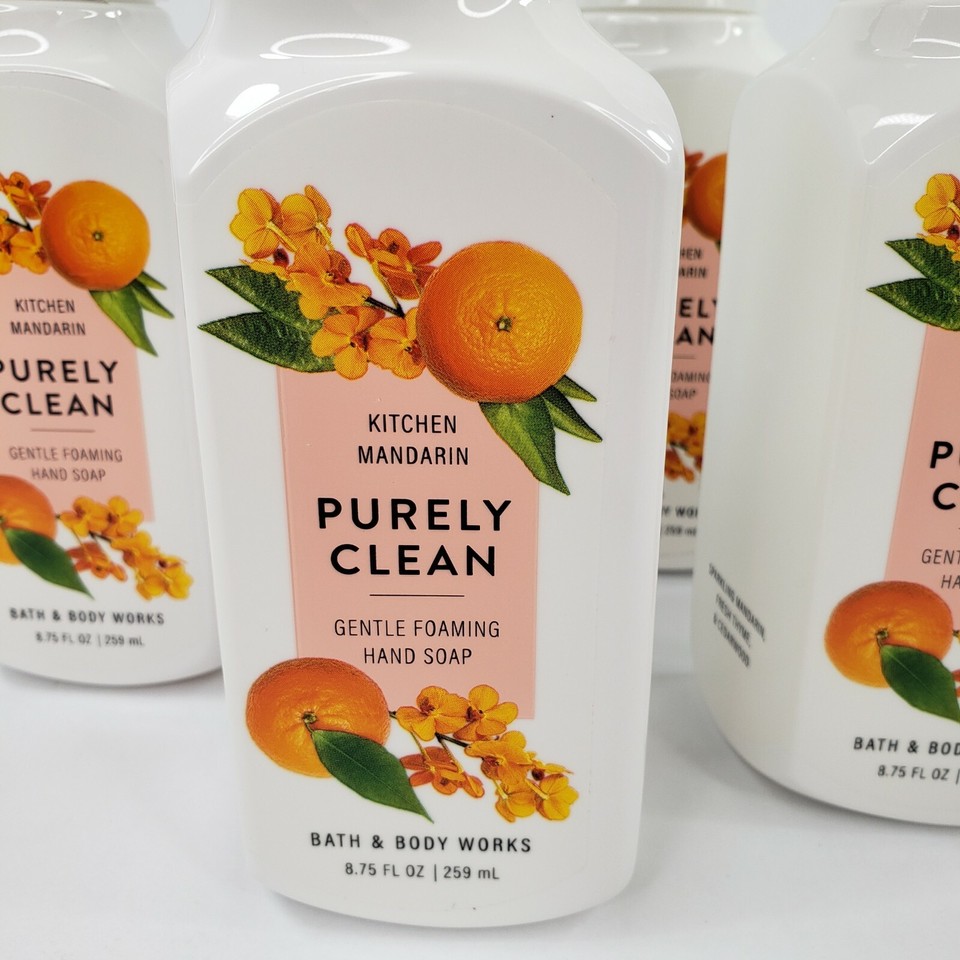 4 Kitchen Mandarin Gentle Foaming Hand Soap Wash Bath Body Works 8.75 ...