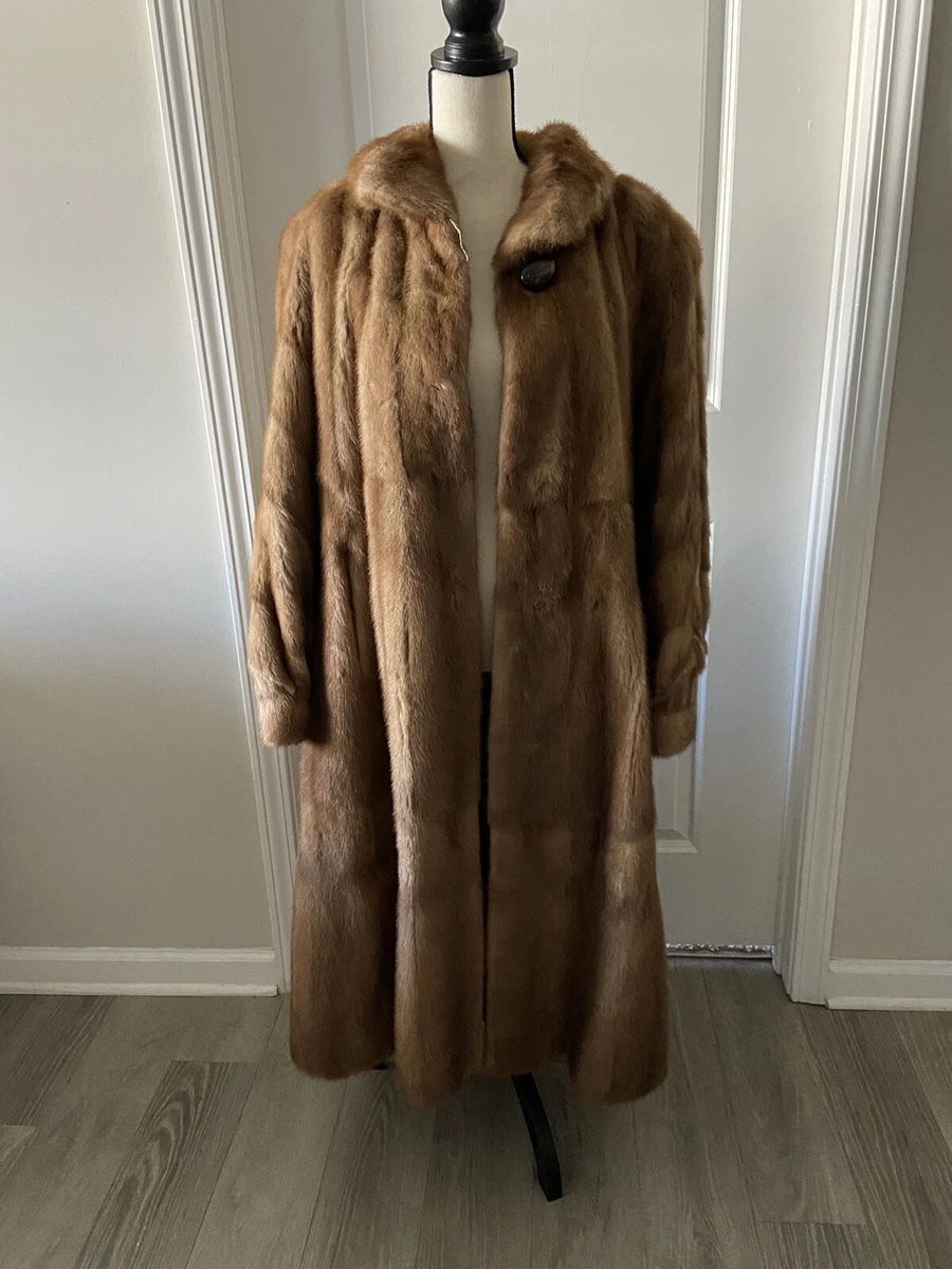 Laurie Vintage Mink Fur Light Bown Coat For Sale William, 47% OFF