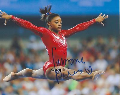 SIMONE BILES #2 REPRINT 8X10 AUTOGRAPHED SIGNED PHOTO PICTURE USA ...