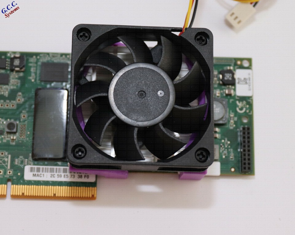 Network Card Cooler Mount Bracket Clip Adaptor 4 HP NC523SFP & 60mm ...