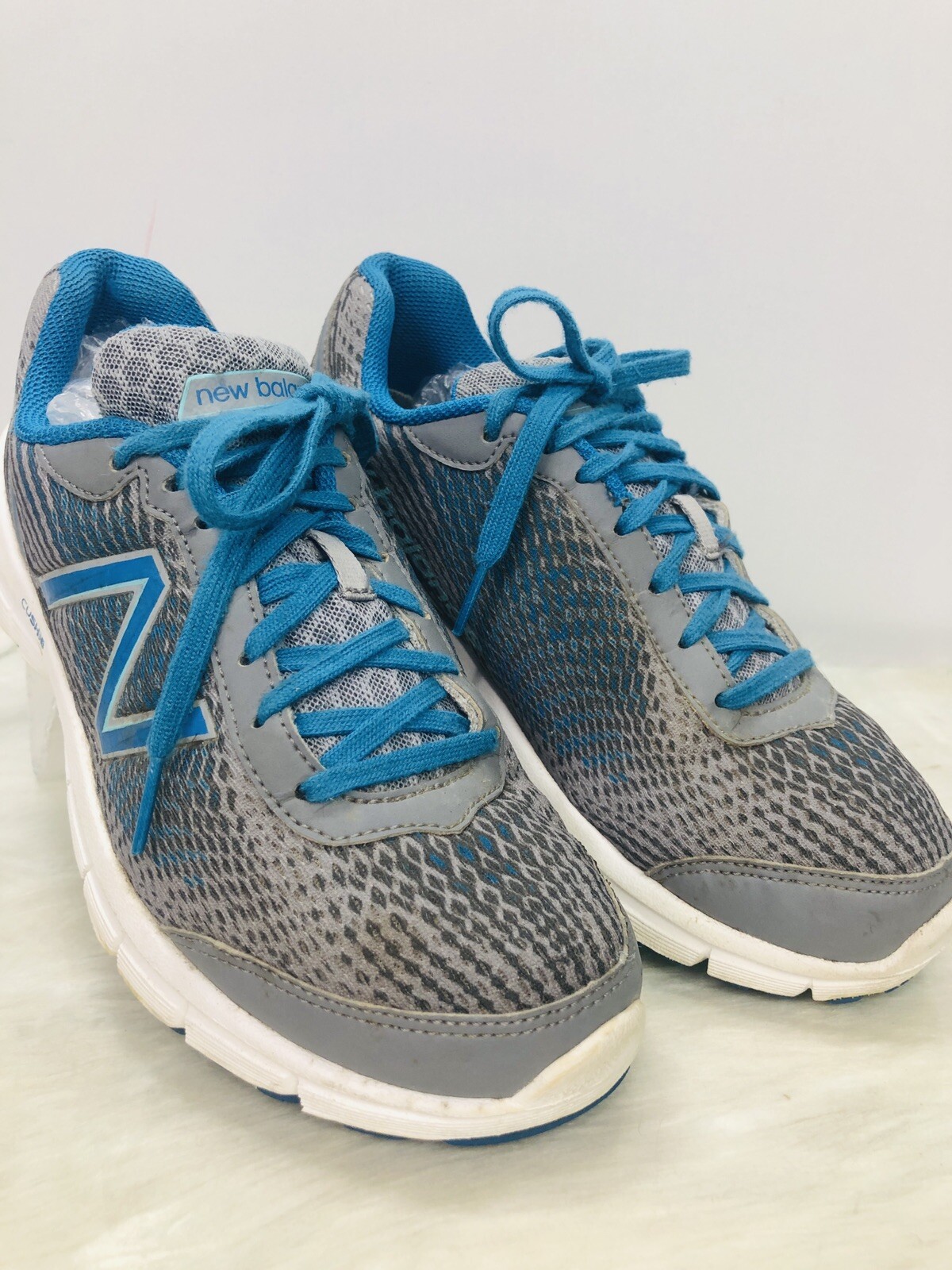 New Balance 575 cush womens turquoise mesh sneakers s… - Gem