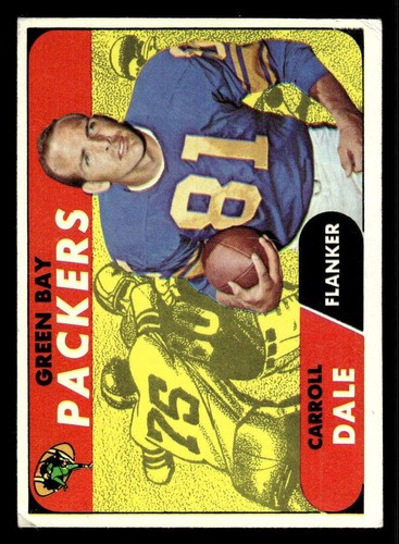 1968 TOPPS CARROLL DALE 27 VG FOOTBALL GREEN BAY PACKERS | eBay