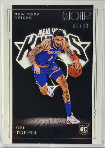 2020-21 Panini Noir - Rookies Icon Edition Obi Toppin #180 /99 (RC) for ...