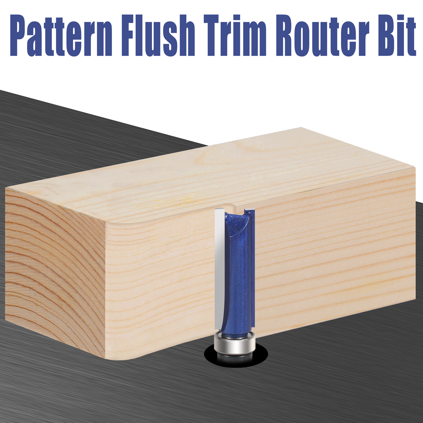 1/4'' Shank Flush Trim Router Bit Bottom Bearing Woodworking Straight ...