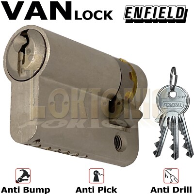 Enfield Half Euro High Security Cylinder Anti Drill Bump Locks For Vans ...