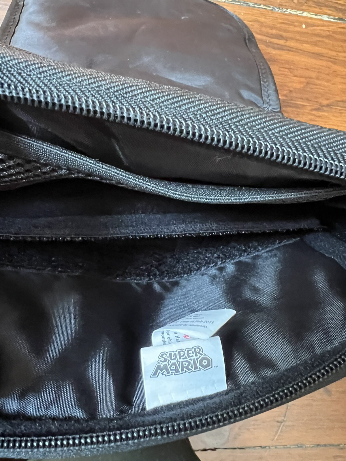 Nintendo DS Carrying Case Bag Blue Black Embroidered Mario Nylon Travel ...