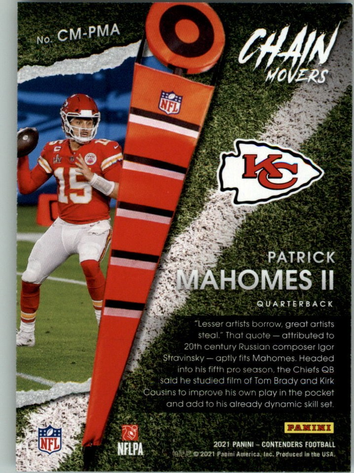 2021 Panini Contenders Chain Movers #20 Patrick Mahomes II - NM-MT | eBay
