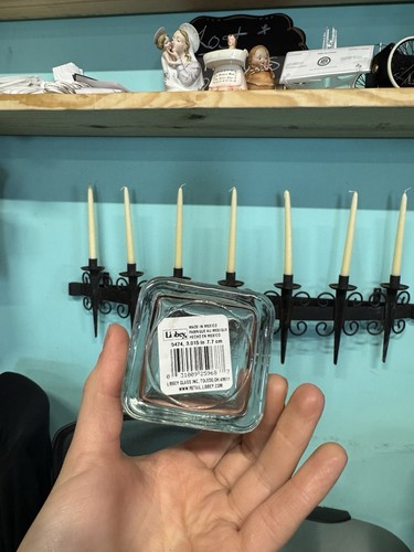 Libbey 5475, Medium 14oz 3.375" Cube Votive Holder Lot Of 7 | eBay