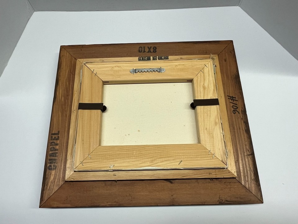 H. Hargrove Serigraph Print On Canvas 1980's Winter Hunter Scene Framed ...