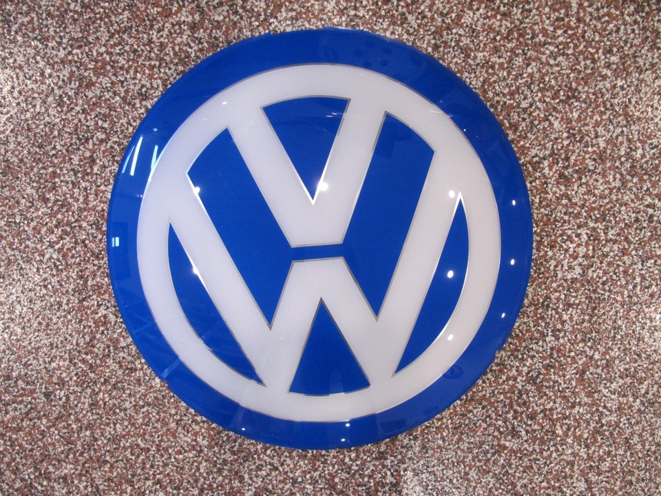 Original Volkswagen VW Dealership Lollipop Sign Lens Small 30 Inch ...