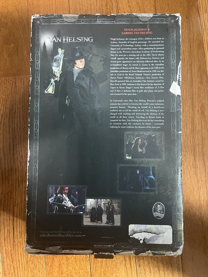 Sideshow Collectibles 2004 Hugh Jackman Van Helsing 12-in Figure | eBay