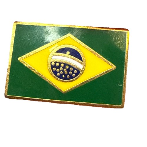 Brazil Metal Country Flag Badge Patriotism Friendship Flag Lapel Pins ...