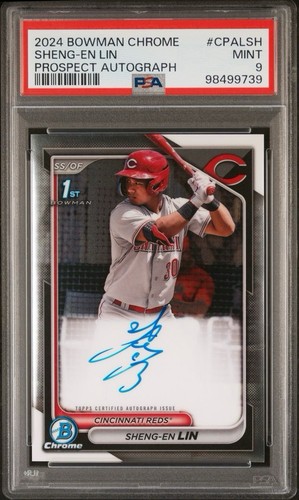 2024 Bowman Chrome #CPA-LSH Sheng-En Lin 1st Prospect Autograph Auto ...