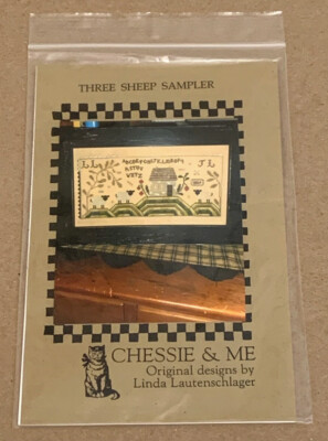 Chessie & Me "Three Sheep Sampler" Cross Stitch Sampler Pattern NIP | eBay