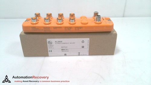 IFM AL2605 I/O MODULE, IOL MOD PL 8XMP/DX E M12 IP67, NEW #320887 ...